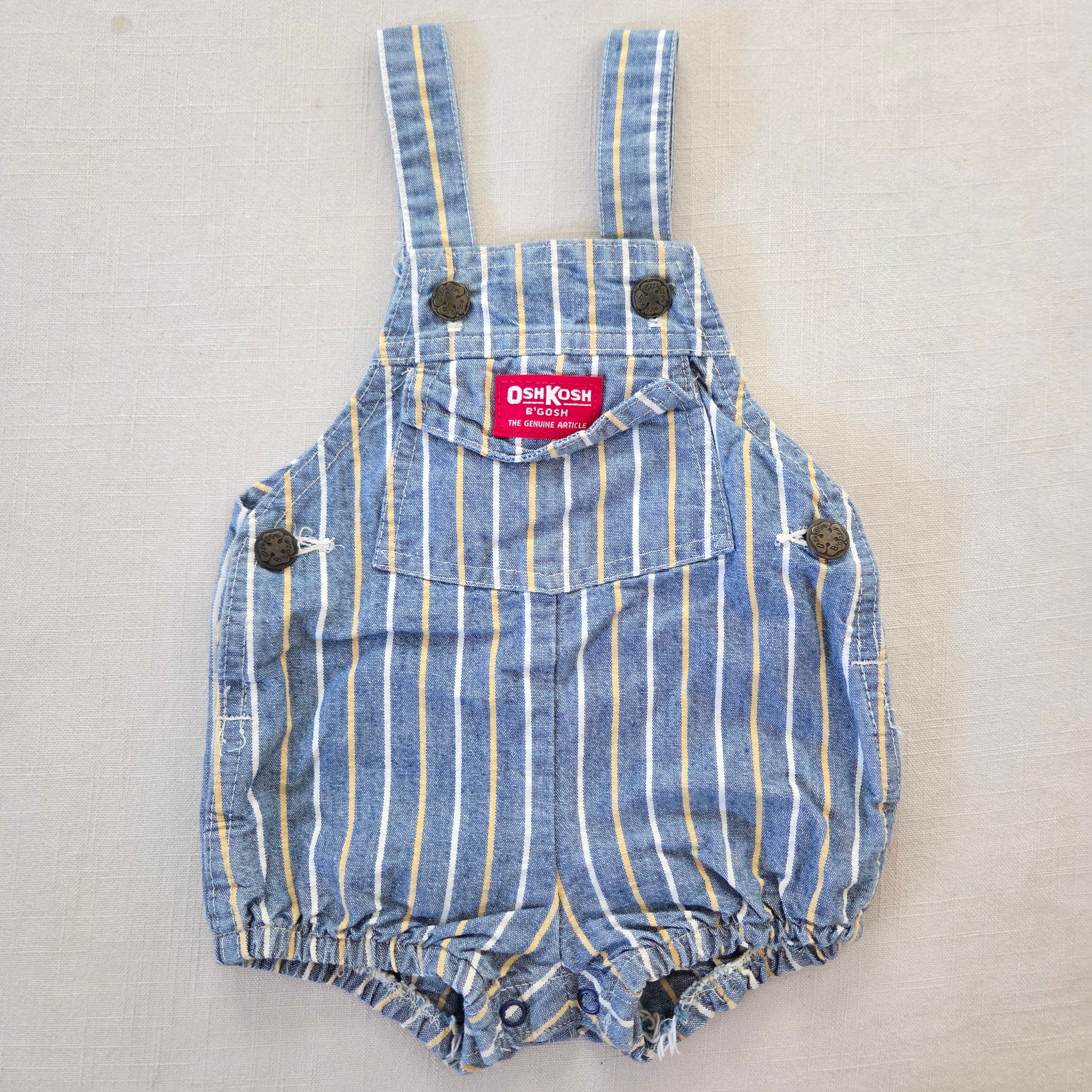 Vintage Oshkosh Striped Bubble Shortalls 12 months – Nostalgic Baby Vintage