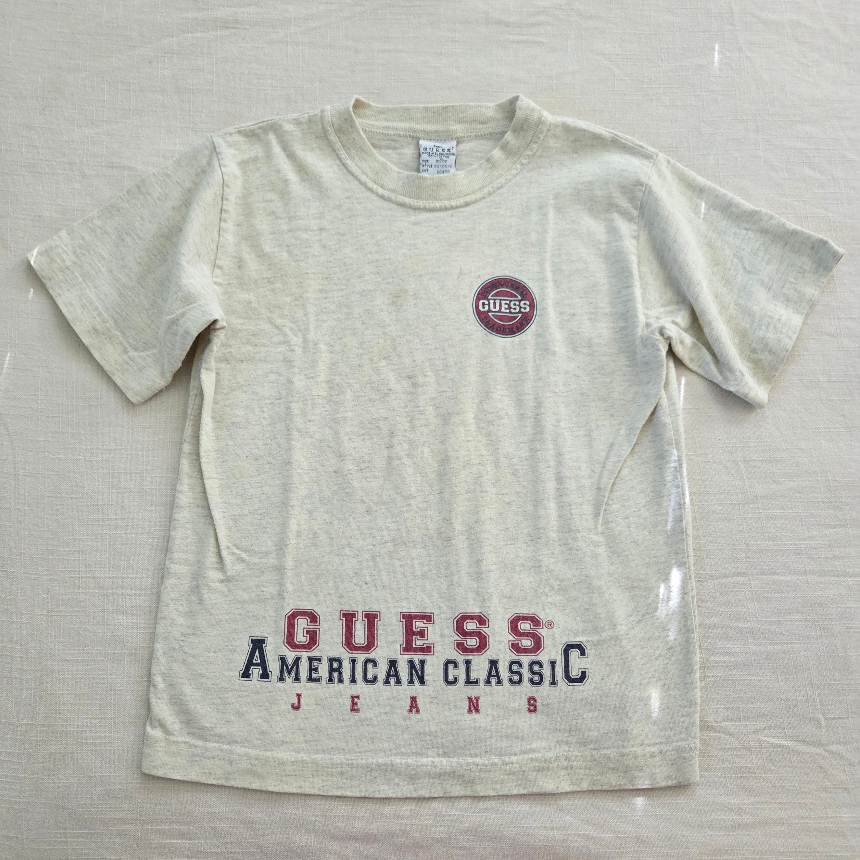 Vintage Guess "American Classic Jeans" Tee kids 6/7 – Nostalgic Baby ...
