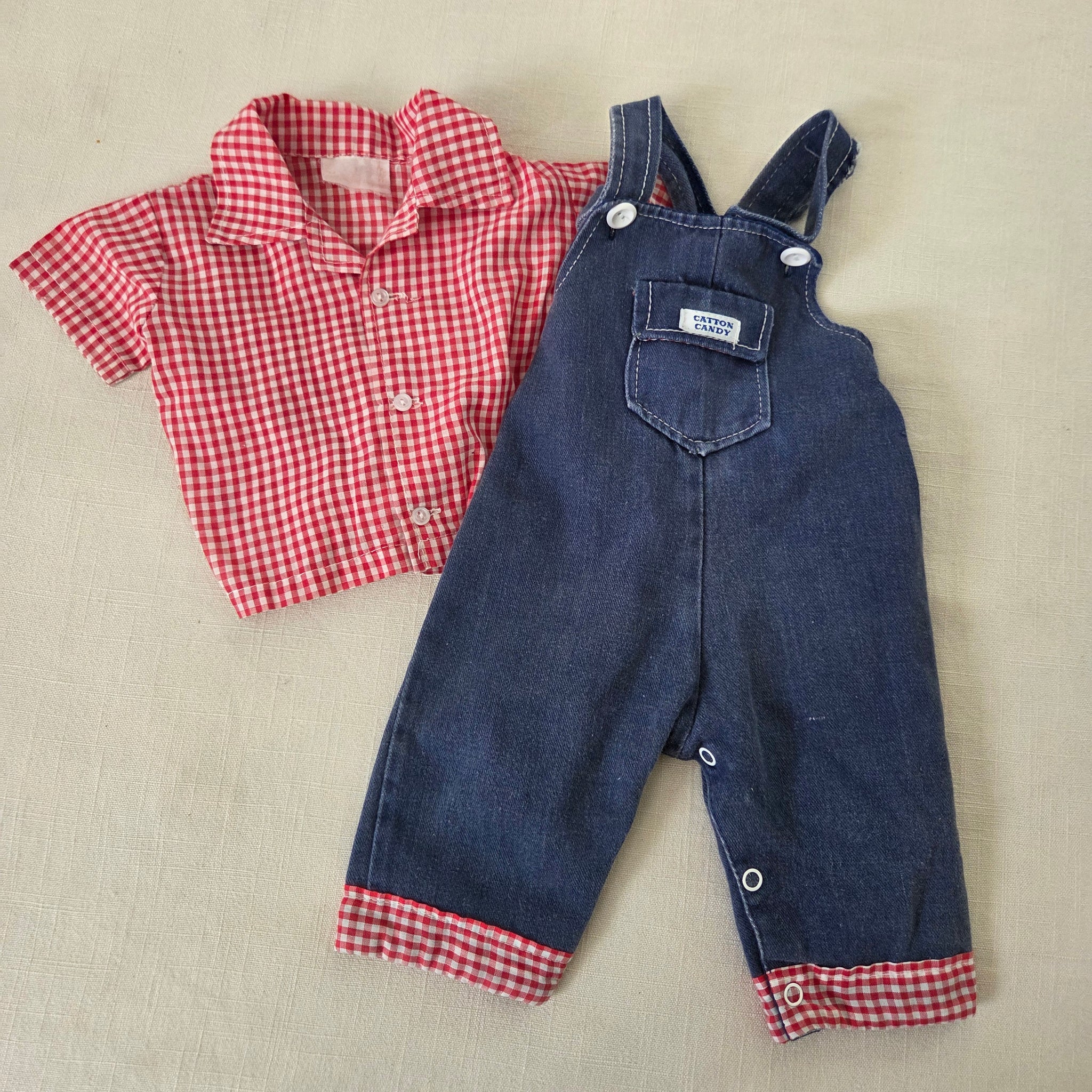 Vintage 2-Piece Overalls + Top Bundle 0-3 months – Nostalgic Baby Vintage