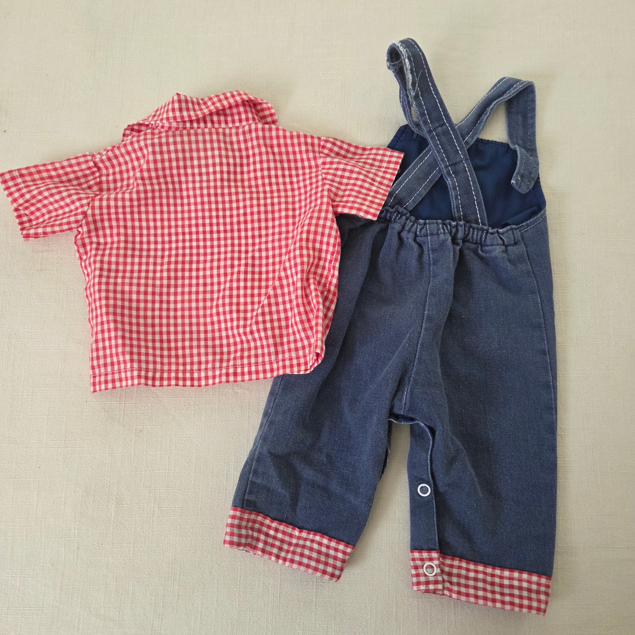 Vintage 2-Piece Overalls + Top Bundle 0-3 months – Nostalgic Baby Vintage
