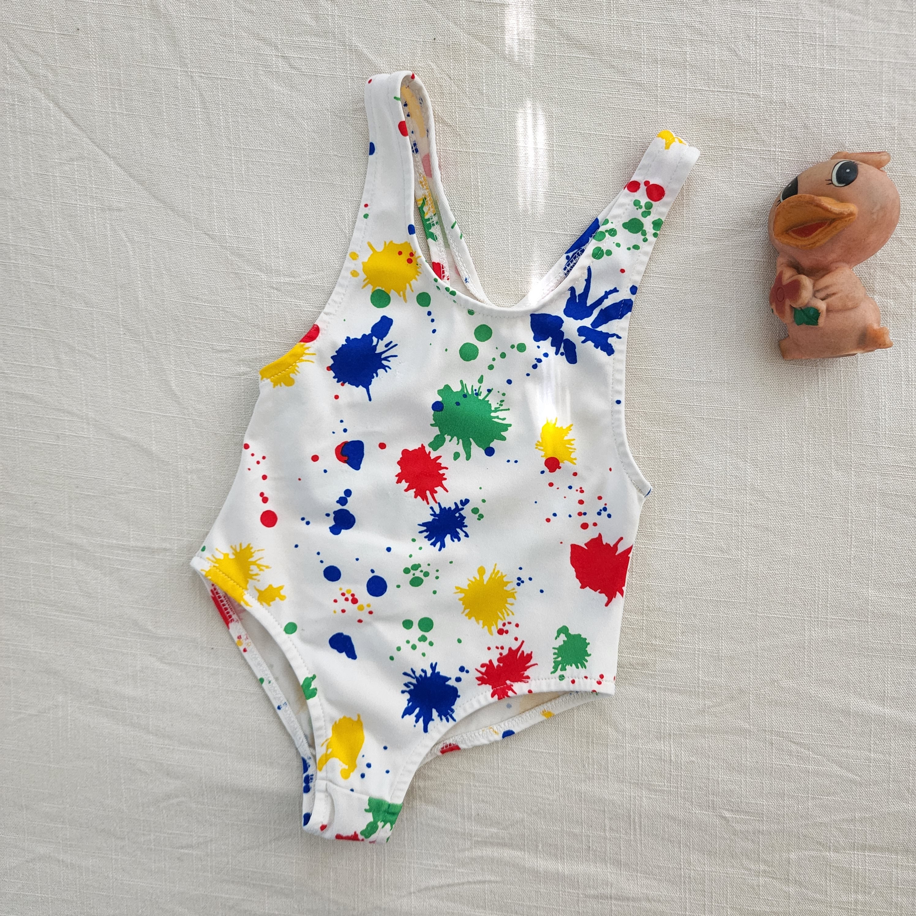 Vintage Paint Splatter Swimsuit 18-24 months – Nostalgic Baby Vintage
